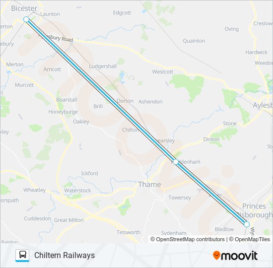 chiltern railways Route: Schedules, Stops & Maps - Bus Replacement ...