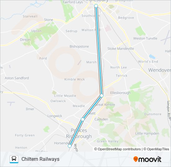 chiltern railways Route: Schedules, Stops & Maps - Bus Replacement ...