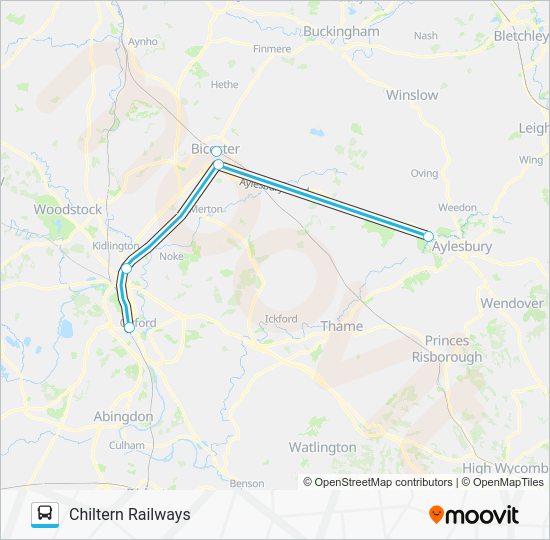 CHILTERN RAILWAYS Route: Schedules, Stops & Maps - Bus Replacement ...