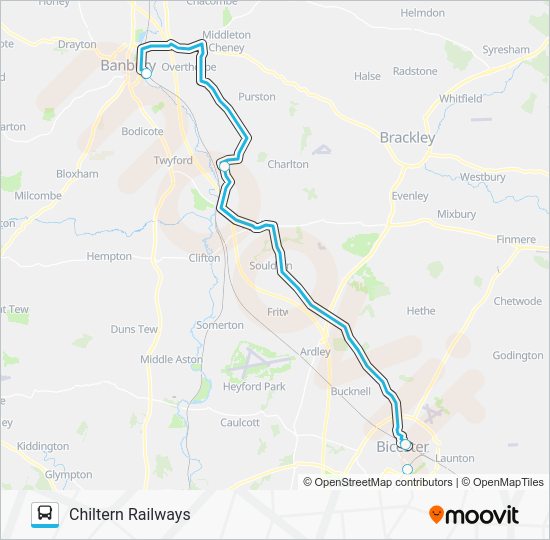 chiltern railways Route: Schedules, Stops & Maps - Bus Replacement ...