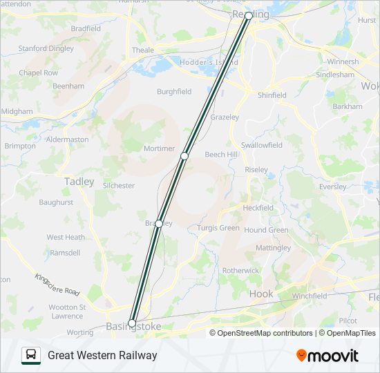 great western railway Route: Schedules, Stops & Maps - Bus Replacement ...