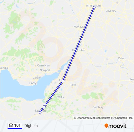 101 Route: Schedules, Stops & Maps - Digbeth (Updated)