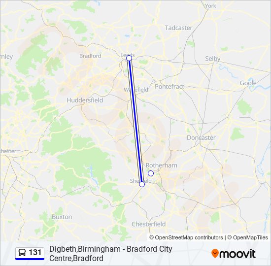 131 Route: Schedules, Stops & Maps - Leeds City Centre (Updated)