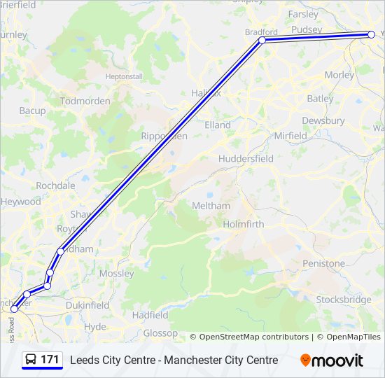 171 Route: Schedules, Stops & Maps - Manchester City Centre
