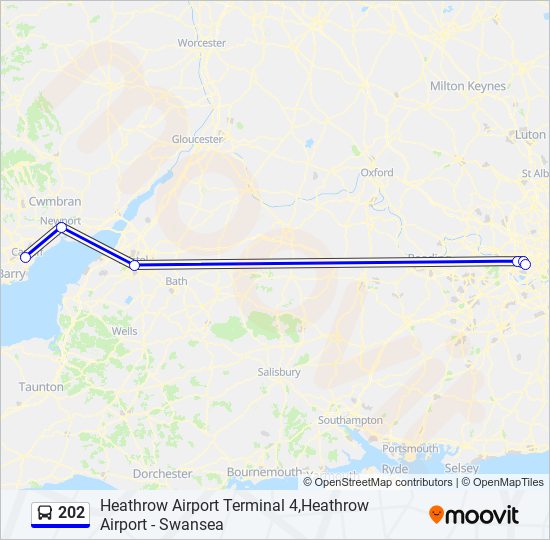 202 Route: Schedules, Stops & Maps - Pontcanna (Updated)