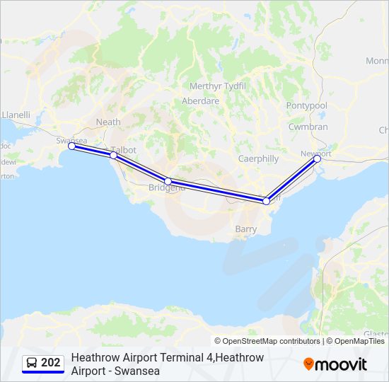 202 Route: Schedules, Stops & Maps - Swansea (Updated)