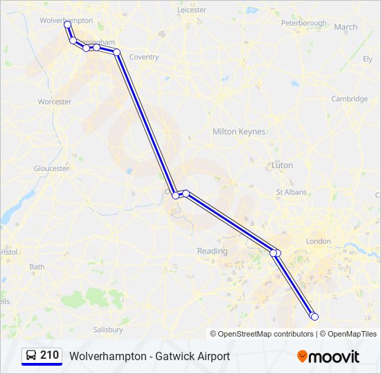 210 Route: Schedules, Stops & Maps - Gatwick Airport (Updated)