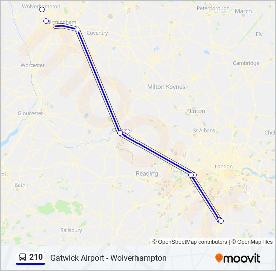 210 Route: Schedules, Stops & Maps - Gatwick Airport (Updated)