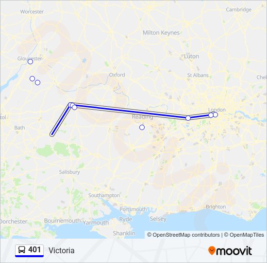 401 Route: Schedules, Stops & Maps - Victoria (Updated)