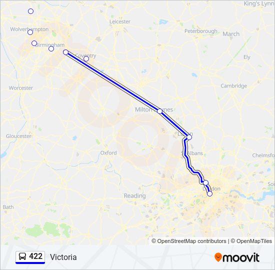 422 Route: Schedules, Stops & Maps - Victoria (Updated)
