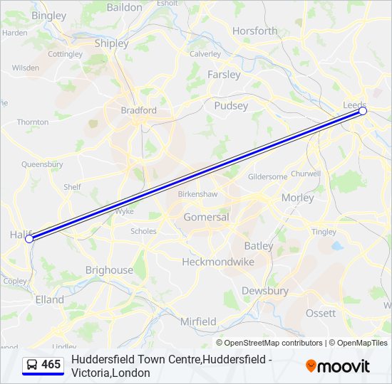 465 Route: Schedules, Stops & Maps - Halifax Town Centre (Updated)