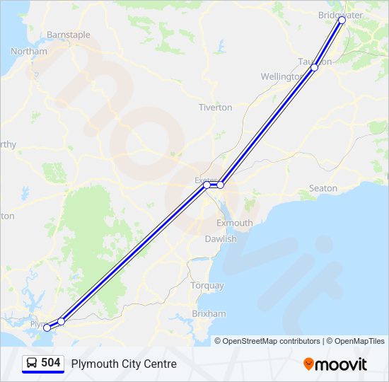 504 Route: Schedules, Stops & Maps - Plymouth City Centre (Updated)
