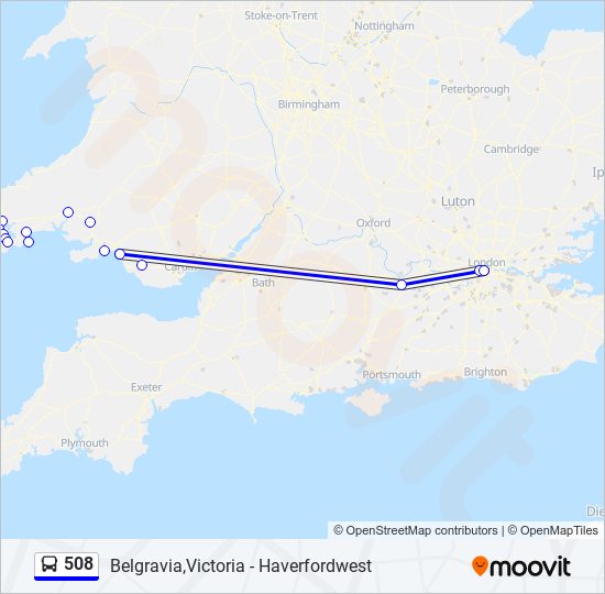 508 Route: Schedules, Stops & Maps - Victoria (Updated)