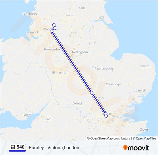 540 Route: Schedules, Stops & Maps - Rochdale (Updated)