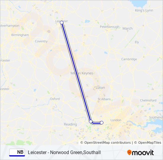 nb Route: Schedules, Stops & Maps - Norwood Green (Updated)