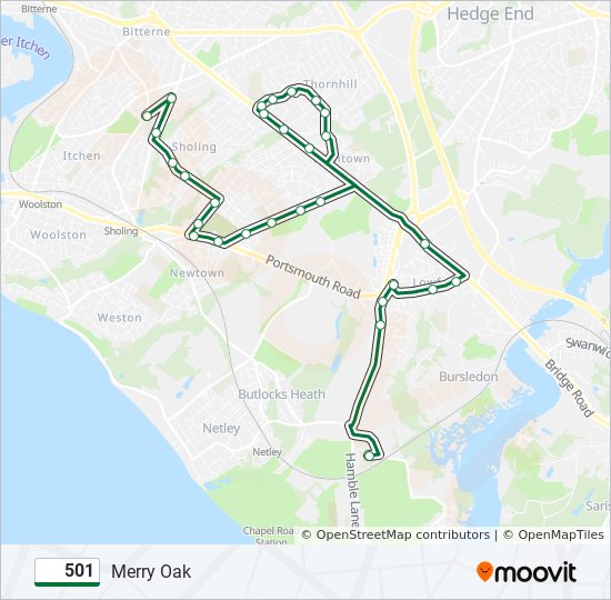 501 Route: Schedules, Stops & Maps - Merry Oak (Updated)