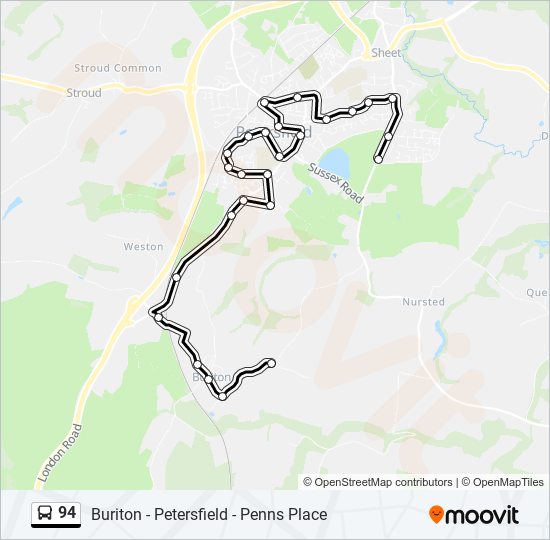 94 Route: Schedules, Stops & Maps - Petersfield (Updated)