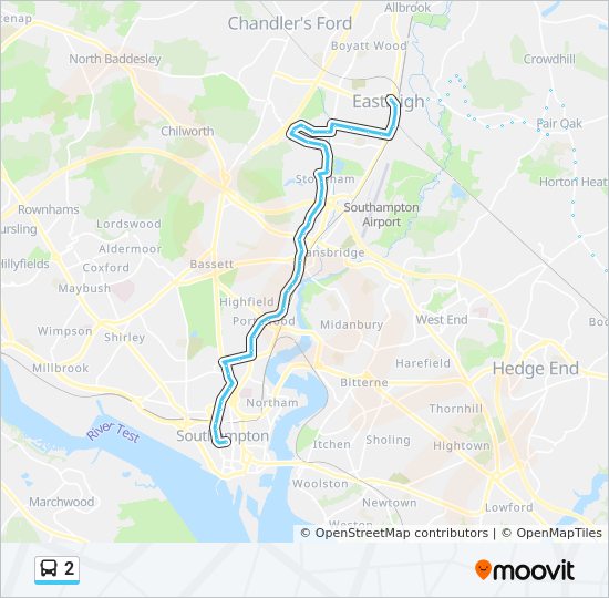 2 Route: Schedules, Stops & Maps - (Updated)