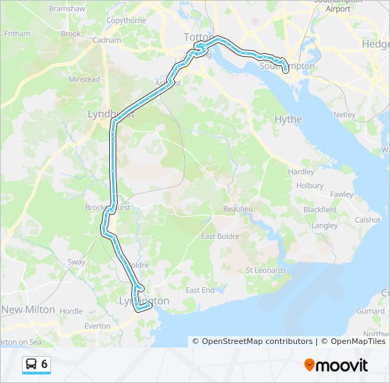6 Route: Schedules, Stops & Maps - (Updated)