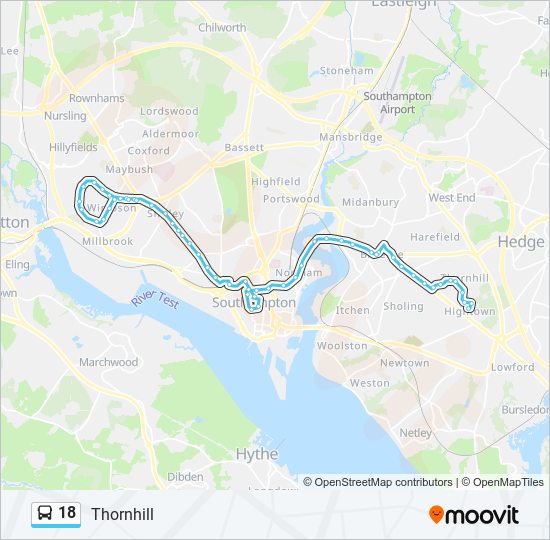18 Route: Schedules, Stops & Maps - Thornhill (Updated)