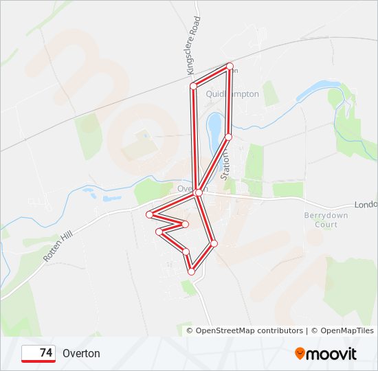 74 Route: Schedules, Stops & Maps - Overton (Updated)