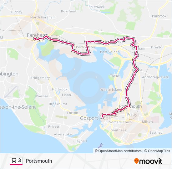 3 Route: Schedules, Stops & Maps - Portsmouth (Updated)