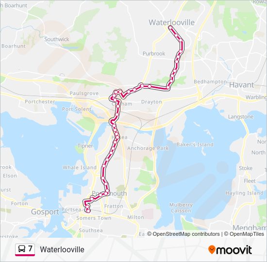 7 Route: Schedules, Stops & Maps - Waterlooville (Updated)