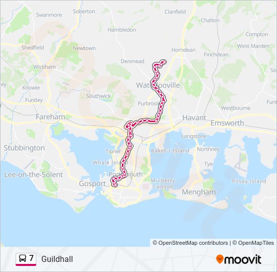 7 Route: Schedules, Stops & Maps - Guildhall (Updated)