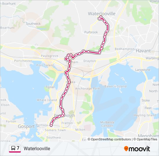 7 Route: Schedules, Stops & Maps - Waterlooville (Updated)