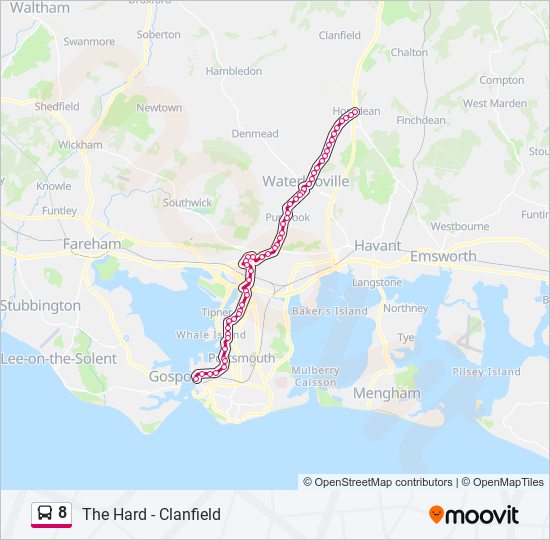 8 Route: Schedules, Stops & Maps - Horndean (Updated)