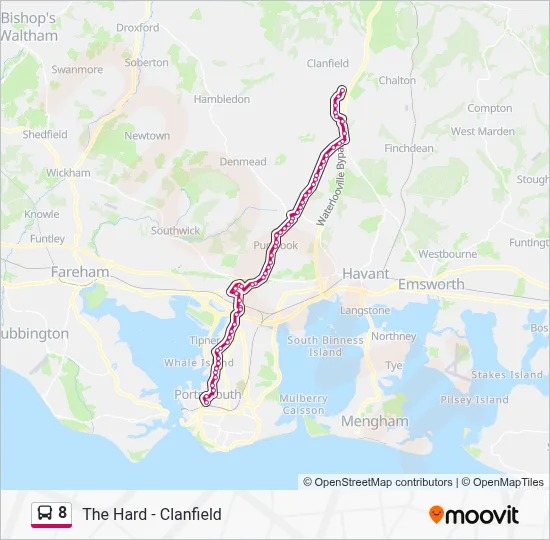 8 Route: Schedules, Stops & Maps - City Centre (Updated)