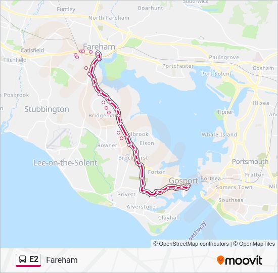E2 Route: Schedules, Stops & Maps - Fareham (Updated)