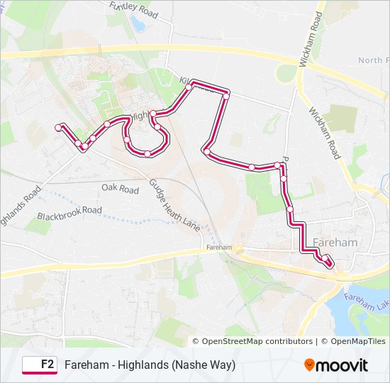 f2 Route: Schedules, Stops & Maps - Fareham (Updated)