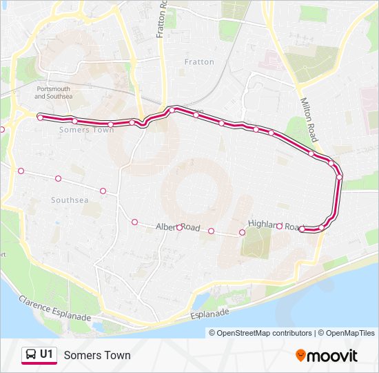U1 Route: Schedules, Stops & Maps - Somers Town (Updated)