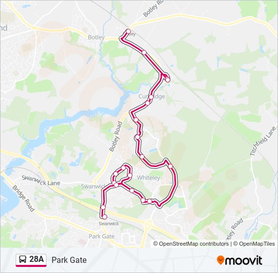28a Route: Schedules, Stops & Maps - Park Gate (Updated)