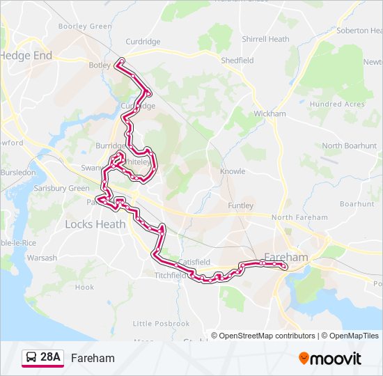 28a Route: Schedules, Stops & Maps - Fareham (Updated)