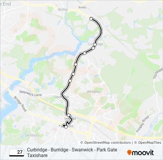 27 Route: Schedules, Stops & Maps - Curbridge (Updated)