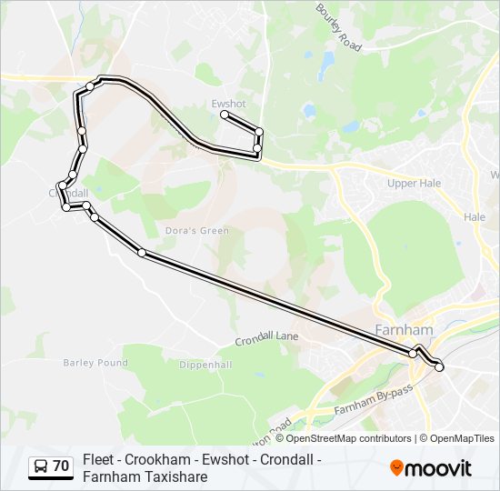 70 Route: Schedules, Stops & Maps - Ewshot (Updated)