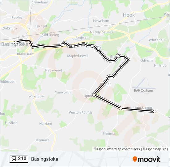 210 Route: Schedules, Stops & Maps - Basingstoke (Updated)