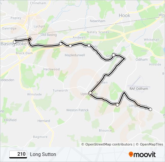 210 Route: Schedules, Stops & Maps - Long Sutton (Updated)