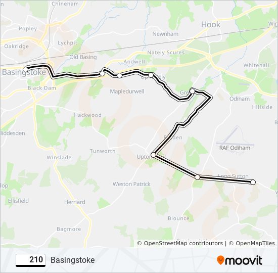 210 Route: Schedules, Stops & Maps - Basingstoke (Updated)