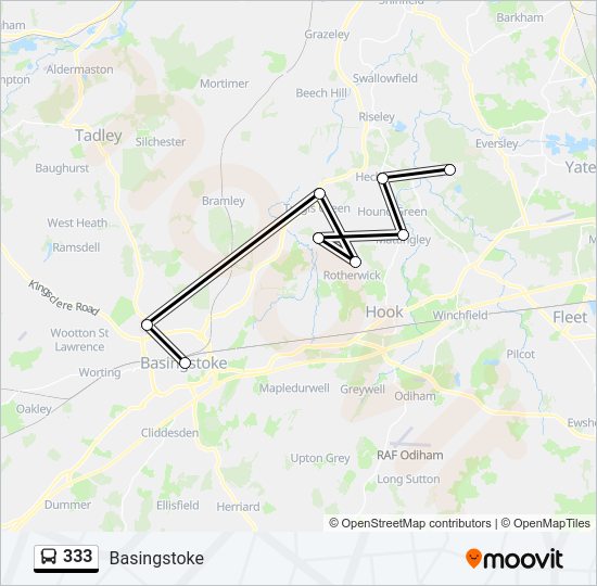 333 Route: Schedules, Stops & Maps - Basingstoke (Updated)