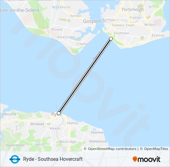 iow hovercraft Route: Schedules, Stops & Maps - Ryde (Updated)