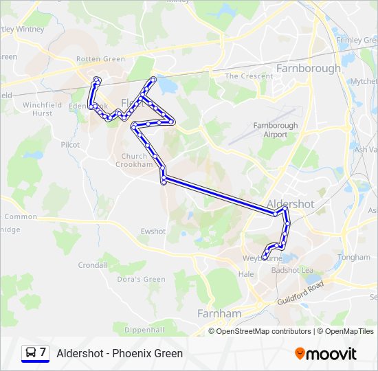 7 Route: Schedules, Stops & Maps - Elvetham Heath (Updated)