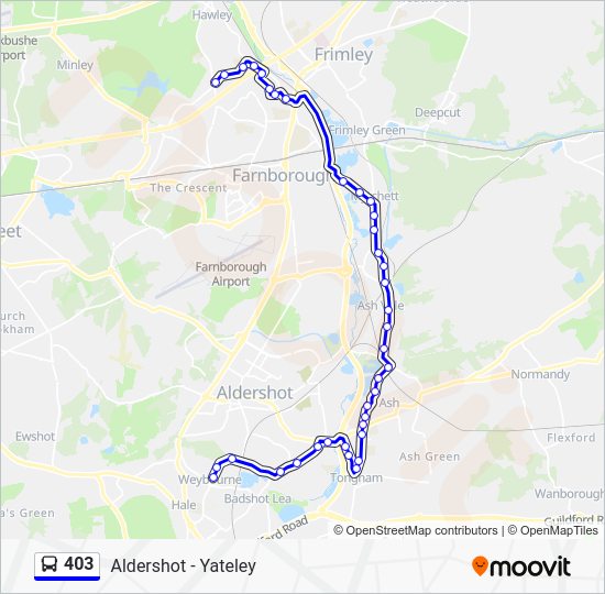 403 Route: Schedules, Stops & Maps - Fox Lane (Updated)