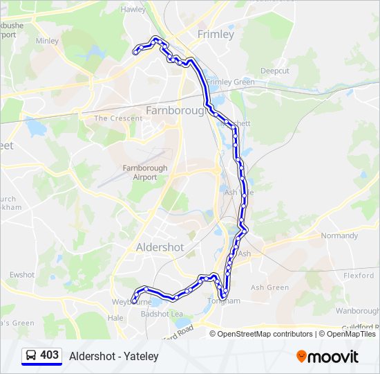 403 Route: Schedules, Stops & Maps - Fox Lane (Updated)