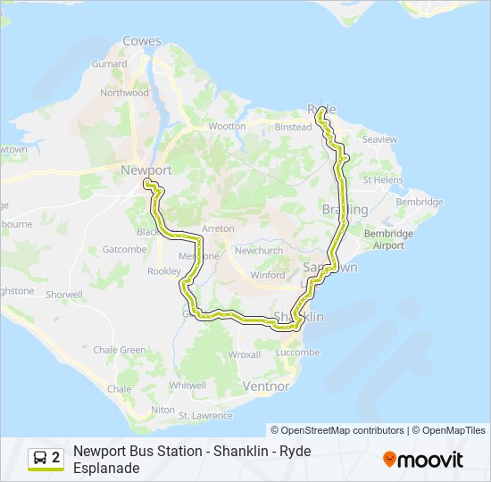 2 Route: Schedules, Stops & Maps - Ryde (Updated)