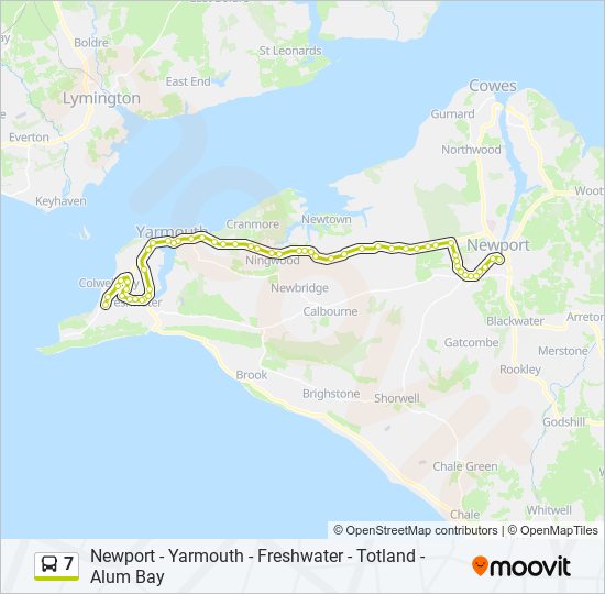 7 Route: Schedules, Stops & Maps - Totland (Updated)