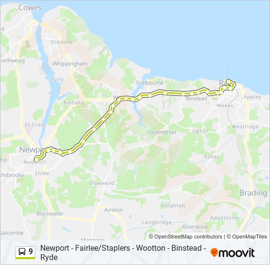 9 Route: Schedules, Stops & Maps - Newport (Updated)