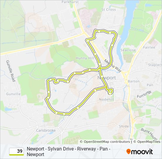 39 Route: Schedules, Stops & Maps - Newport (Updated)